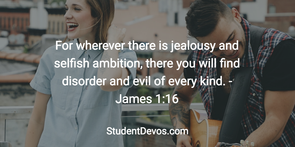 Daily Bible Verse and Devotion – James 1:16 – The Z